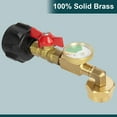 Upgraded Propane Refill Adapter, Solid Brass, 90-Degree Design, Fill ...