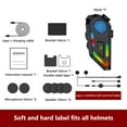 Livrdious Cool Motorcycle Helmet Headset Soft And Hard Mark Supporting Motorcycle Helmet