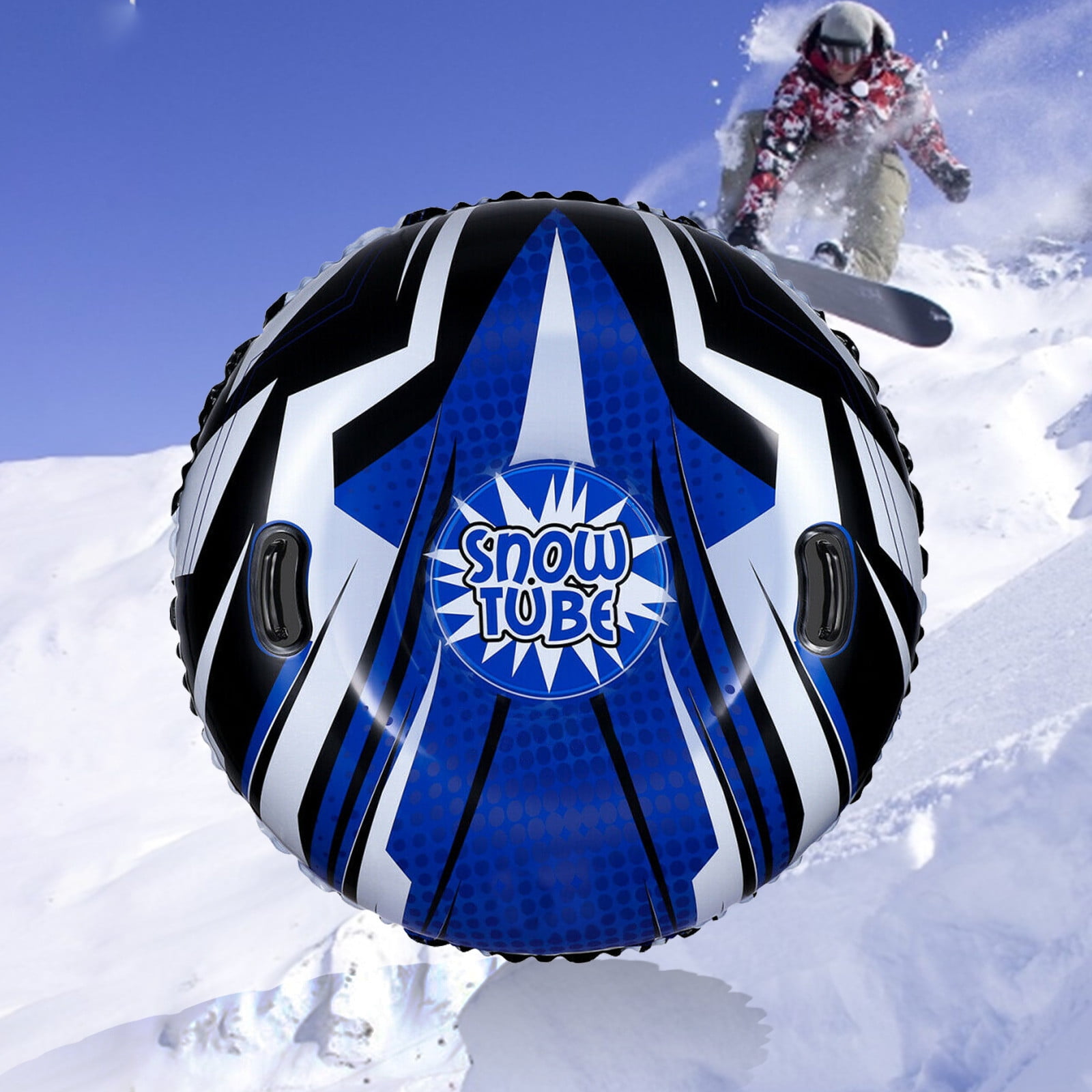 Fridja Snow Tube 40" Inflatable Sleds for Kids and Adults Snowboard ...