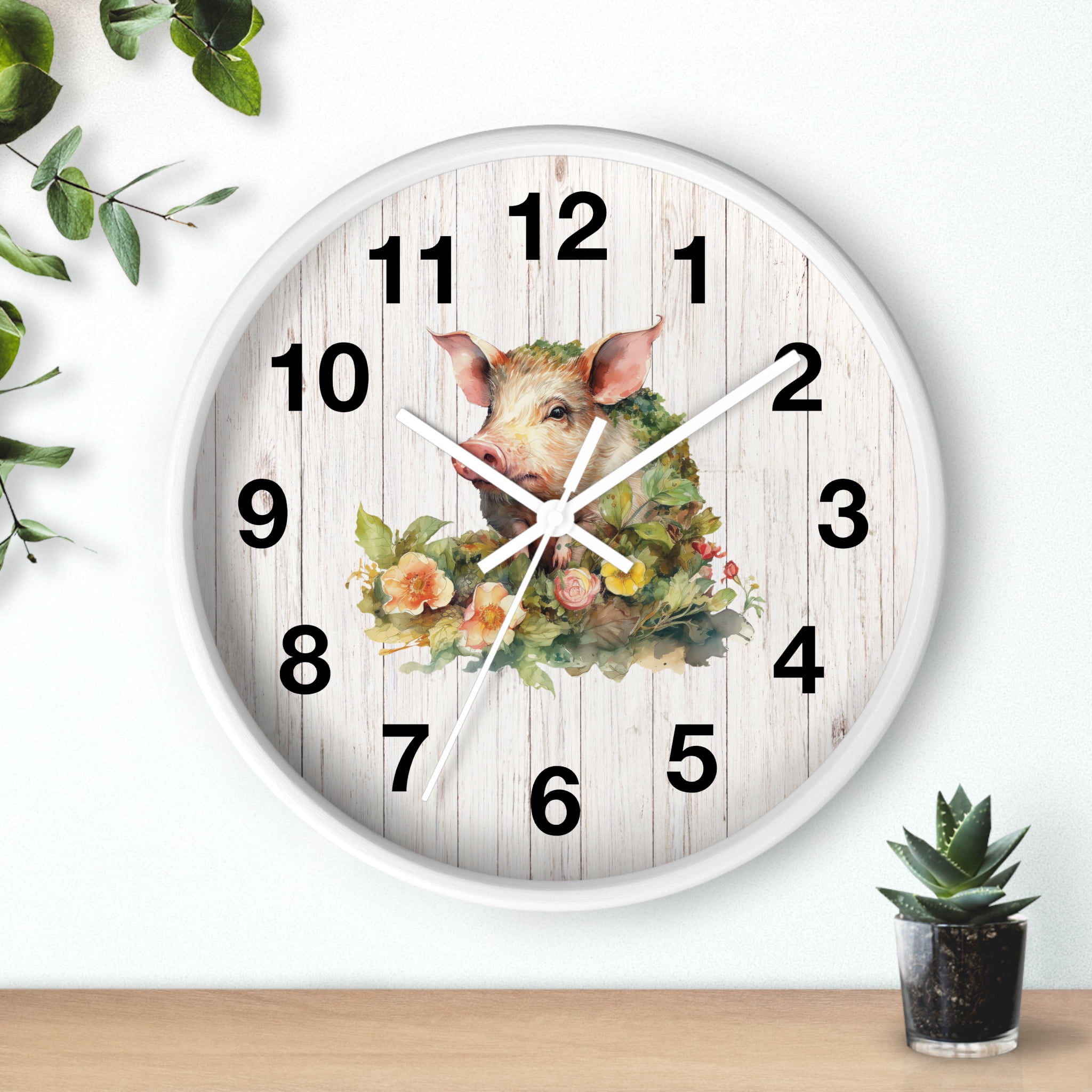 Farmhouse Wall Clock 10-inch Cottagecore Charm Kitchen Decor Aesthetic ...