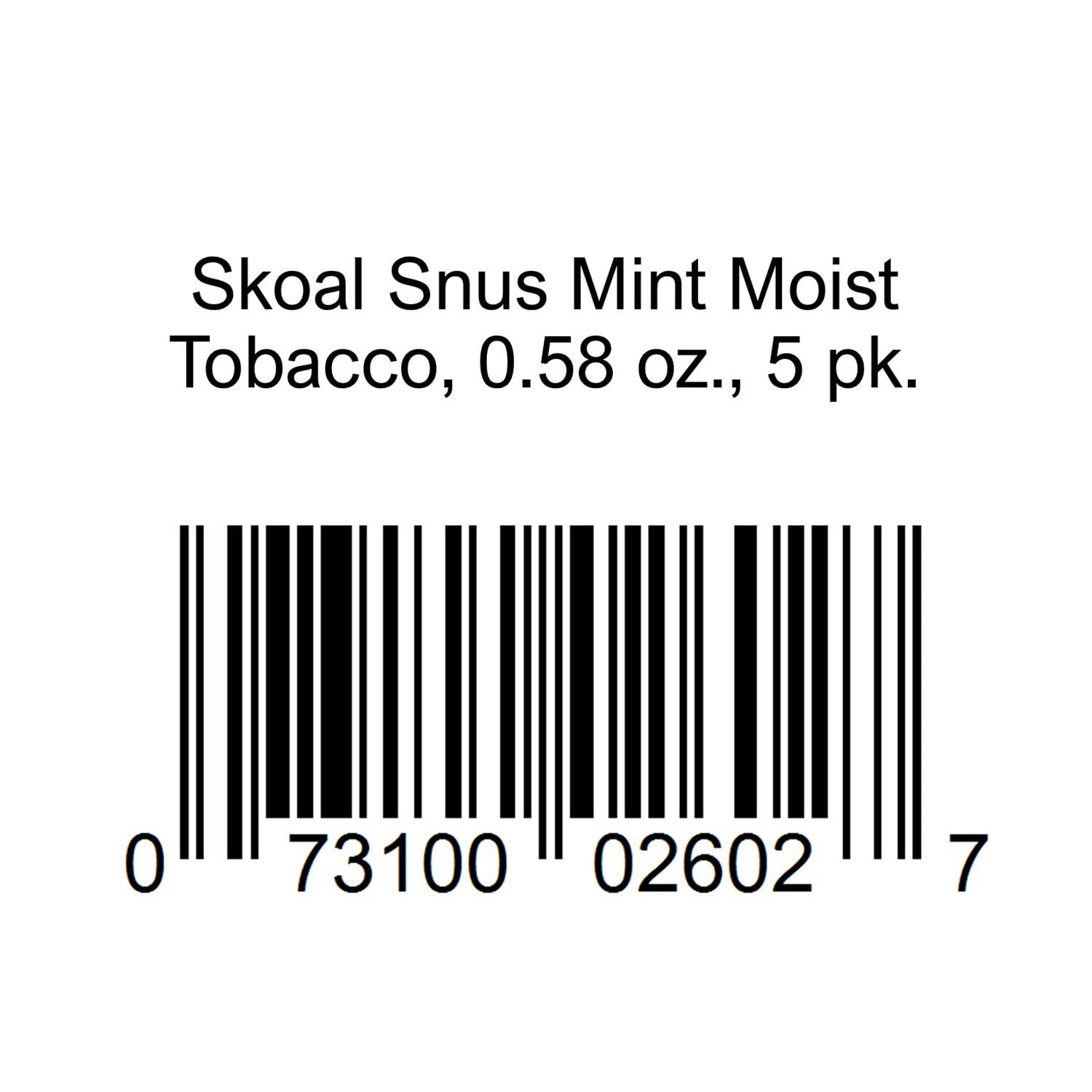 Skoal Snus Mint Moist Tobacco, 0.58 oz., 5 pk. - Samsclub.com