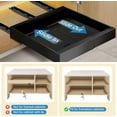 Expandable Pull Out Drawer Organizer, 2-Pack Adhesive Slide Out Drawers ...
