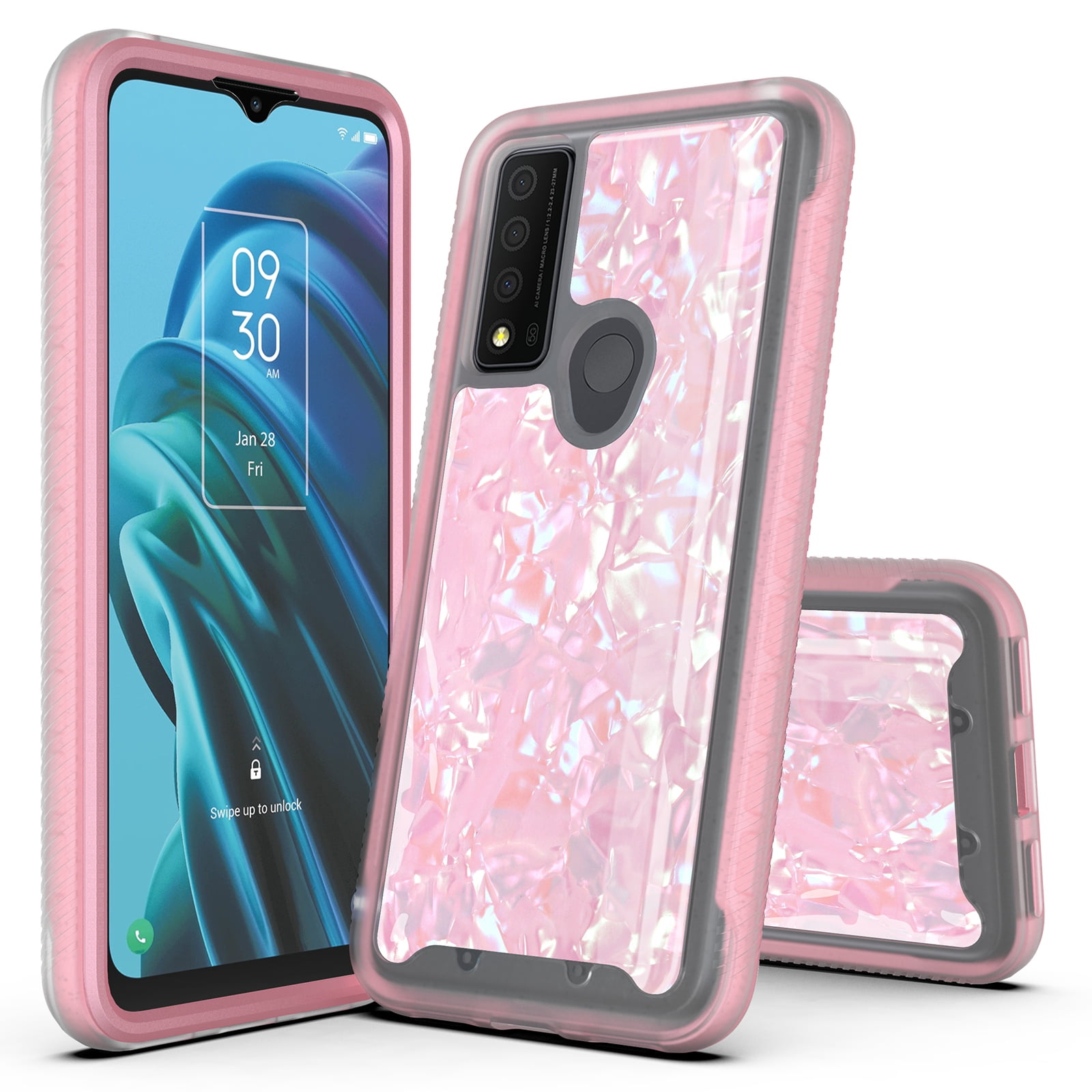 TCL 30 XE 5G Case, Rosebono Hybrid Graphic Design Pattern Cover Case ...