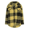 Lmcalzta Womens Plaid Jackets Button Down Oversized Flannel Shacket