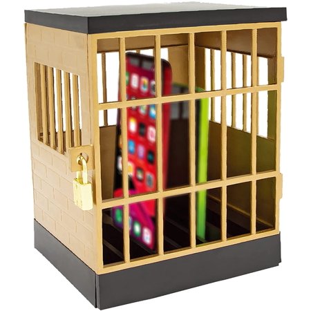 Cell Phone Jail with Lock and Key, Mobile Phone Prison with Lock Up ...