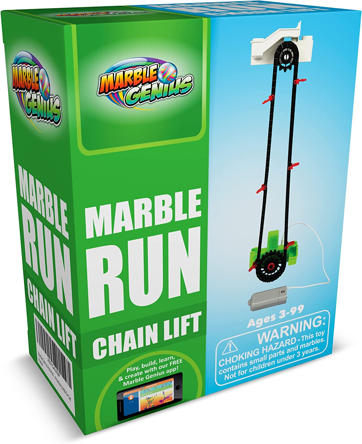 Buy Marble Genius Automatic Chain Lift - Marble Run Accessory Add-On ...