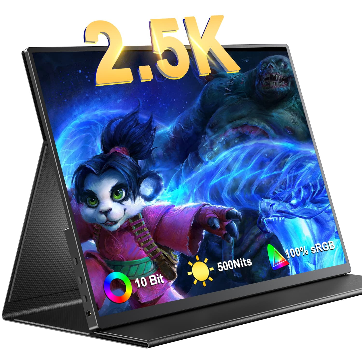 Portable Monitor 2.5K 16 Inch , EVICIV IPD HDR 500 Nits 100% sRGB ...