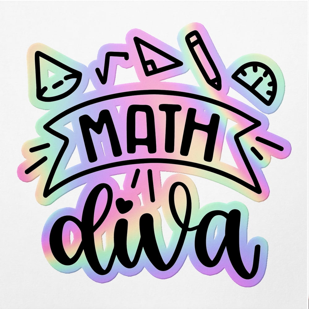 Vinyl Stickers Decals Of Math Illustration - Apply On Any Smooth ...