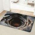Djunllk 3D Visual Effect Door Mat - Realistic Visual Impact Absorbent ...