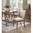 LHYY Modern Design 7pc Dining Set Table and 6x Side Chairs Fabric ...