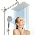 All Metal High Pressure Rainfall 12 Inch Shower Head/Handheld ...