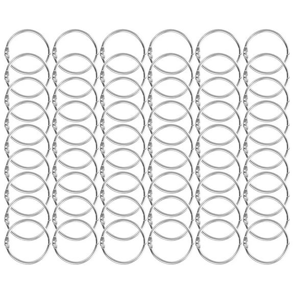 Business Source Standard Book Rings 1" Diameter - Silver - Nickel ...