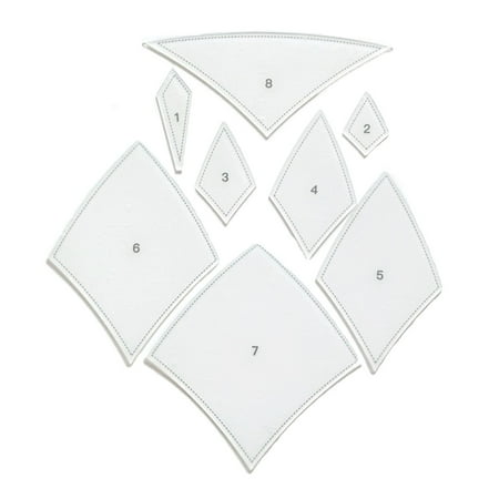 8 Pieces Rhombus Quilting Templates, Acrylic Quilting Templates for DIY ...