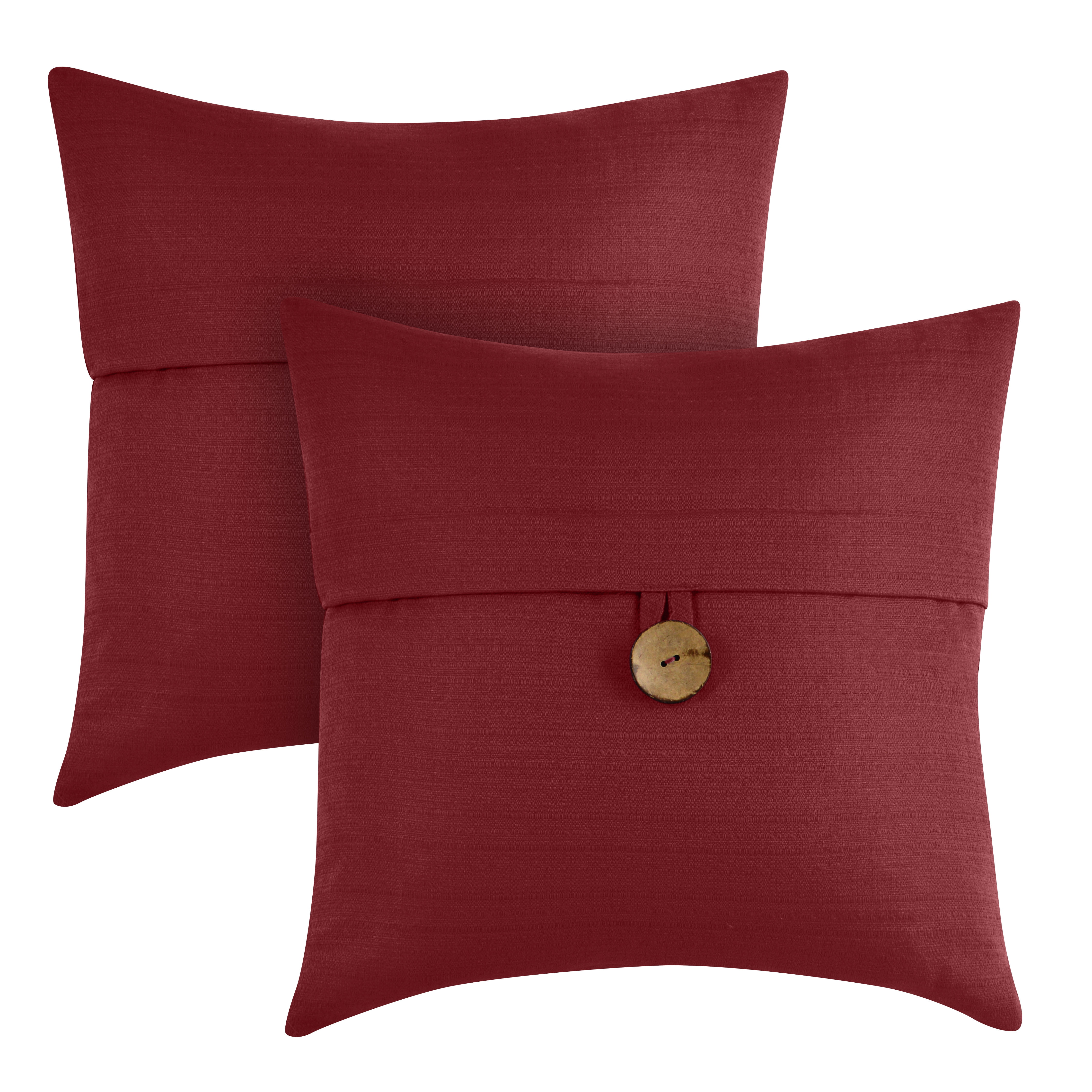 Better Homes & Gardens Feather Filled Banded Button Decorative Throw ...