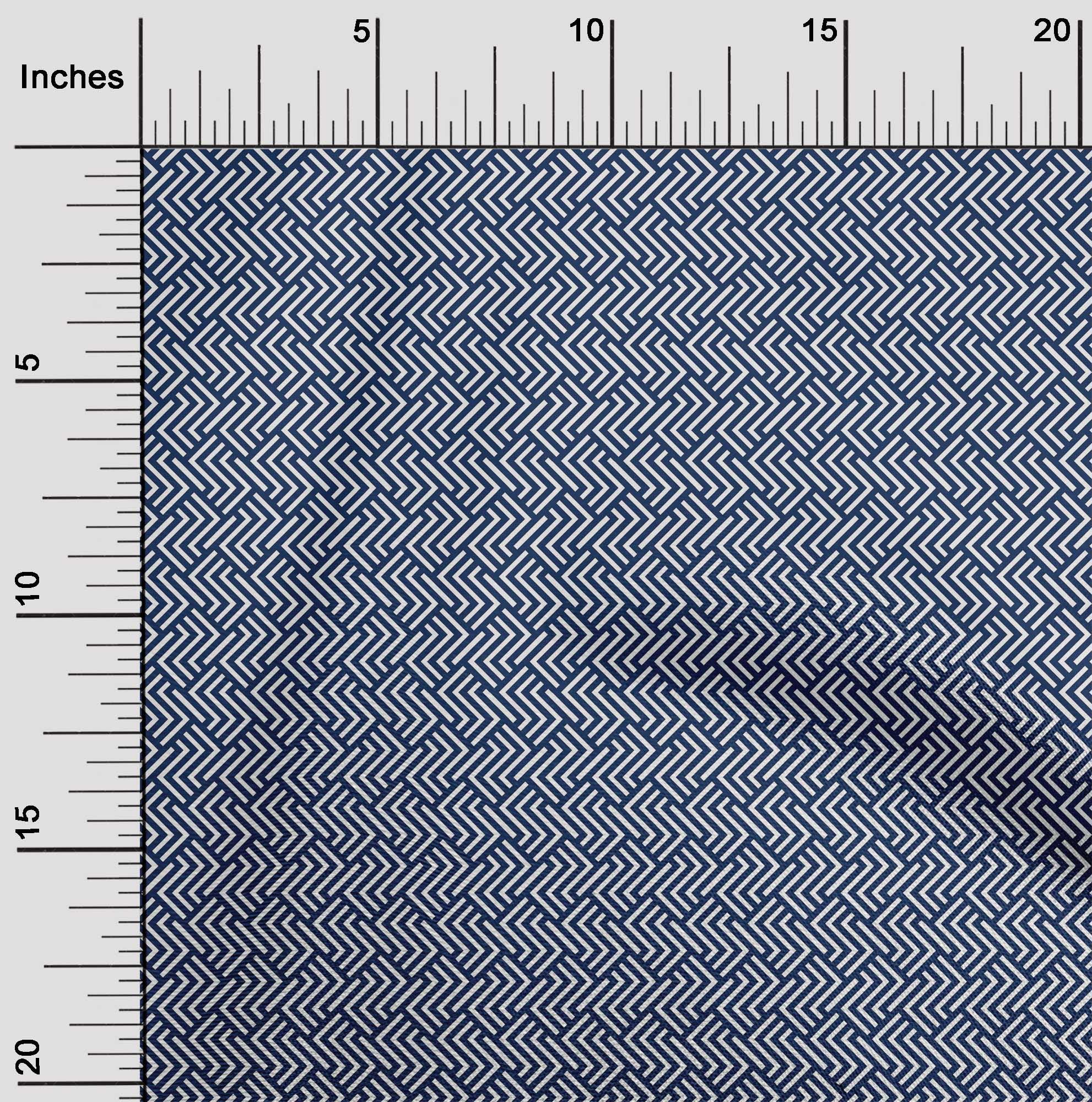 oneOone Viscose Chiffon Fabric Greek Key Geometric Printed Fabric 1 ...