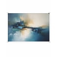 Abstract Graffiti Sun Shade Sail 12'X16' Blue Beige Oil Painting ...