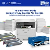 Brother All-In-One HL-L3300CDW Multifunction Digital Color Laser Printer with Scanner, Copier ...