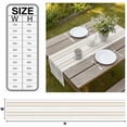 Beige Vertical Stripes Table Runner Geometric Farmhouse Striped ...
