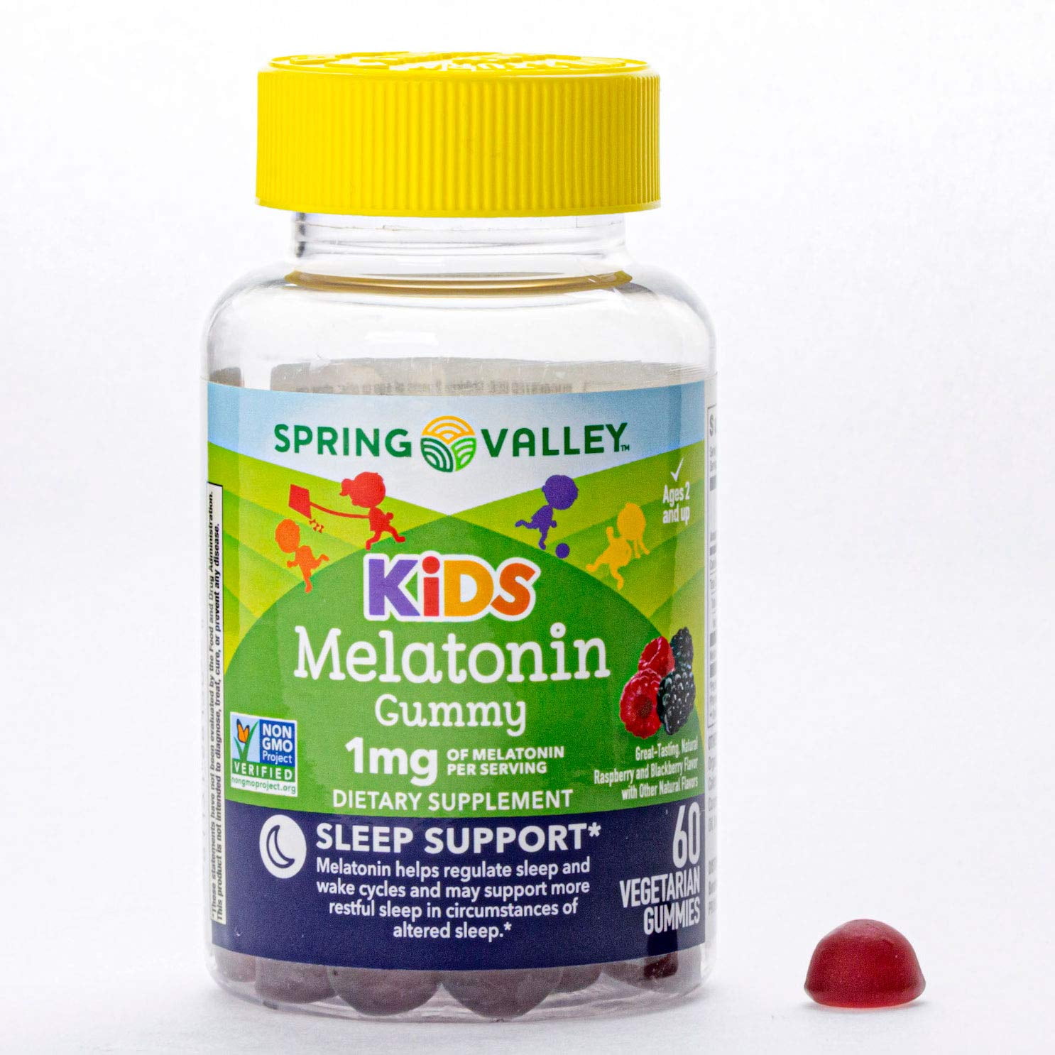 Spring Valley Kids Melatonin Sleep Support Dietary Supplement Gummies ...