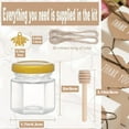 50 Pack Mini Honey Jars with Dipper - Glass Honey Jars Party Favors ...