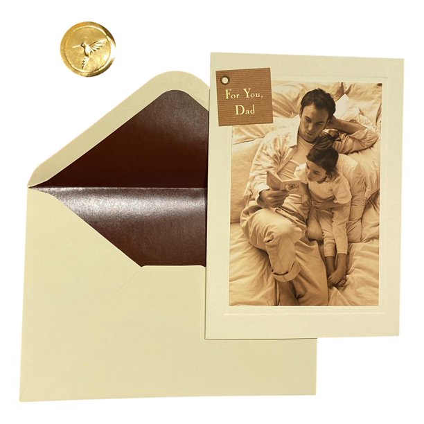 Father's Day Greeting Card - For You, Dad - Riveted label, Paper Insert ...