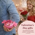Heart Shaped Candy Jar - Valentine's Day Fillable Container for Candy ...