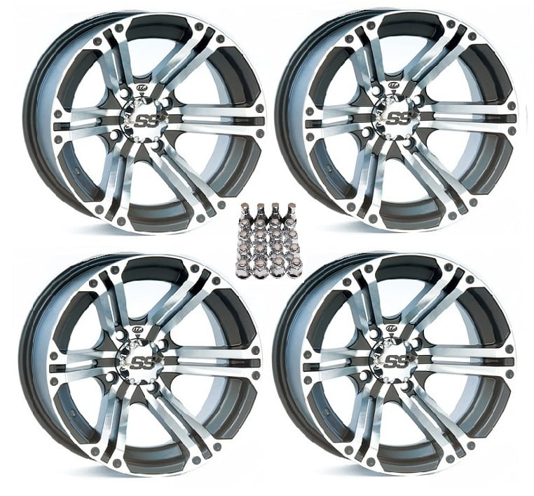 ITP SS212 ATV Wheels/Rims Machined 12" Can-Am Commander Maverick ...