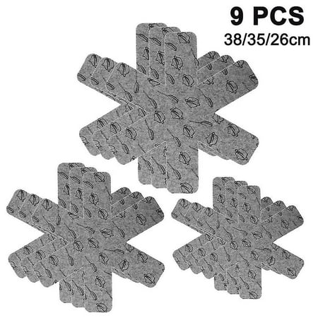 9 Piece Set Pan Protectors 3 Different Sizes Stacking Pan Protector ...