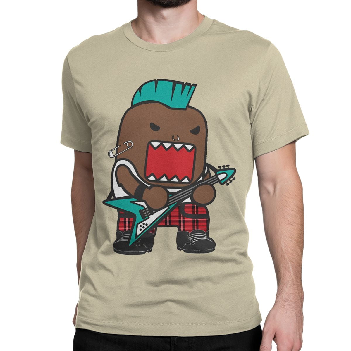 Camiseta Punk Domo Kun para hombre y mujer, diseño de dibujos animados ...