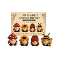 3D Beaded Gnome DIY Kit, Bead Dwarf Craft Set, Assembly Art Supplies ...