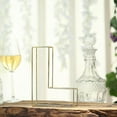 Balsa Circle 8" Gold L Metal 3D Wire Alphabet Number Sign Wedding Party ...