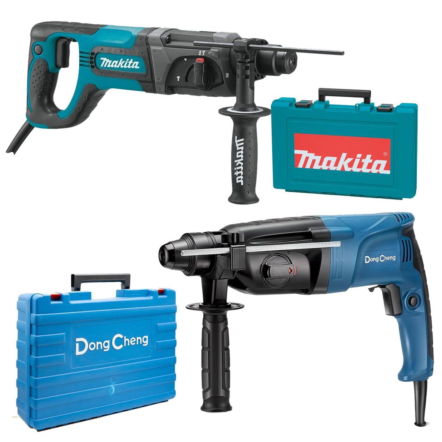 Rotomartillo HR2475 Makita + Rotomartillo SDS Plus 800W DongCheng azul ...
