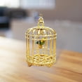 LeeQinersw Miniature Alloy Bird Cage Doll House Scenery Life Scene ...