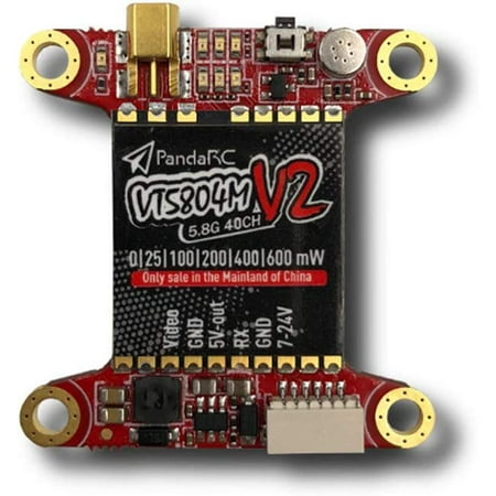 XBRW VTX 5.8GHz 25mW/100mW/200mW/400mW/600mW Switchable FPV Transmitter ...