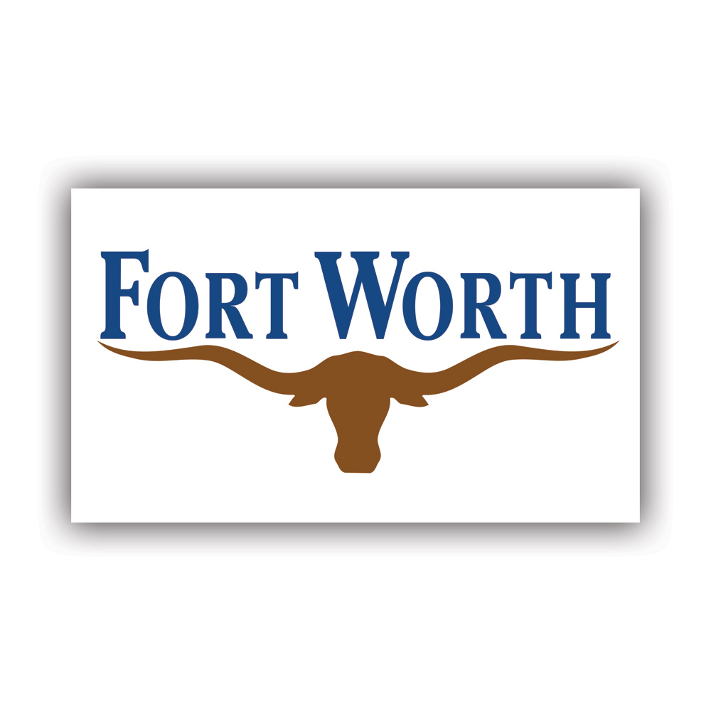 Fort Worth City Flag Sticker Decal - Self Adhesive Vinyl - Weatherproof ...