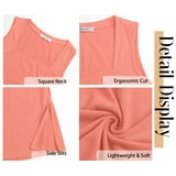 Fantaslook Square Neck Sleeveless Tank Tops, Flowy Lightweight Summer ...