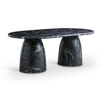 Meridian Furniture Cosenza 96" Travertine Indoor/Outdoor Concrete ...