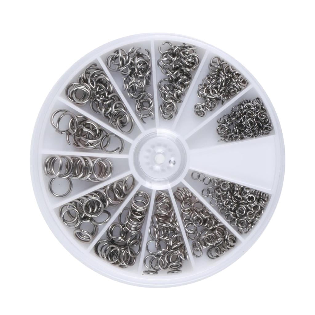 500 Pack Split Open Jump Rings Loops Connector Craft Jewelry Making ...