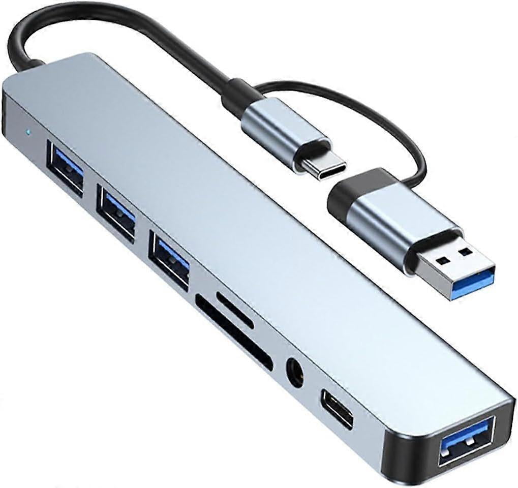 Concentrador USB de 8 puertos y concentrador USB C 3.0, extensor ...