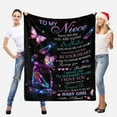 DAJU Niece Gifts Blanket Gift for from Uncle and Aunt Best Ever Throw ...