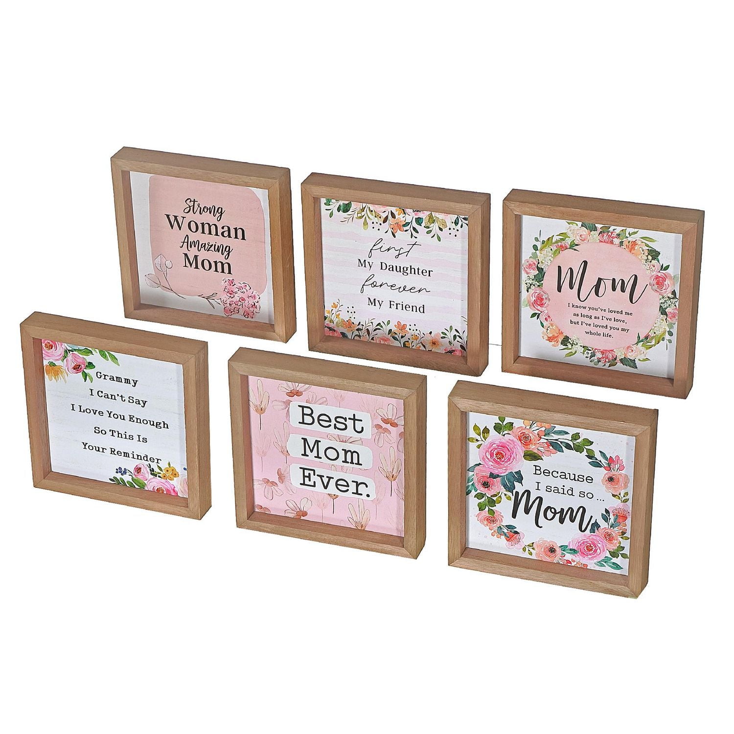 Click here for Ih Casadécor Framed Square Wood Block Mom Grandma... prices