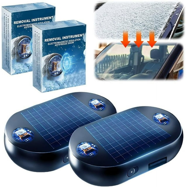4 Pack Electromagnetic Car Snow Removal Device, 2026 Upgrade Antifreeze ...