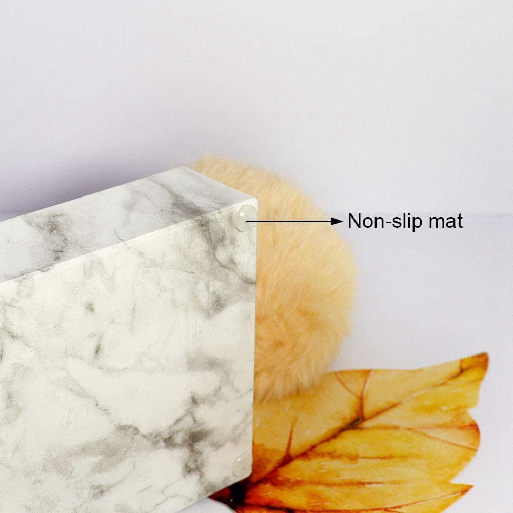 Buy Sticky Notes Pad Holder Memo Dispensers Rose Gold with Marble White ...