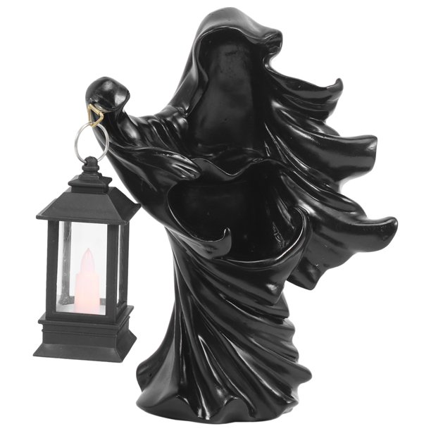 Hell's Messenger Lantern Faceless Ghost Sculpture Halloween Statue ...