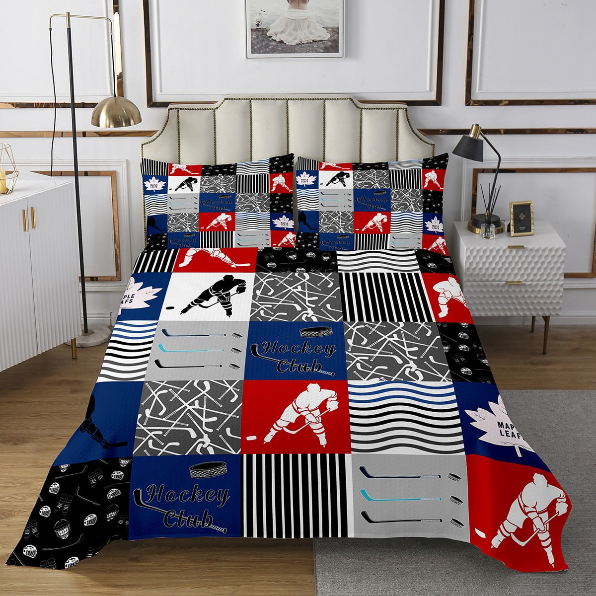 Click here for Erosebridal Ice Hockey Player Bedspread Sets Queen... prices