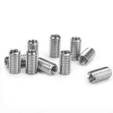 Fugacal 10Pcs Thread Inserts Male Female Reducing Nut Stainless Steel ...