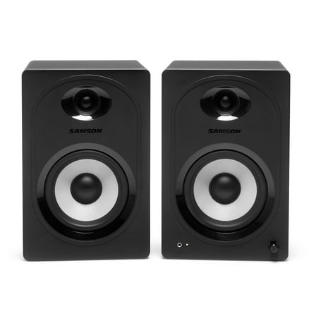 (2) SAMSON M30 Powered 20w Studio Monitors Speakers with Adjustable ...
