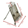 Westcharm Antique Metal Kitchen Cookbook Display Stand, Recipe Book and ...