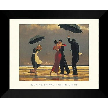 Singing Butler 36x28 Framed Art Print by Vettriano, Jack - Walmart.com