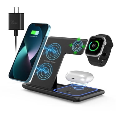 3 in 1 Wireless Charger, Fast Wireless Charging Stand,for iPhone and ...